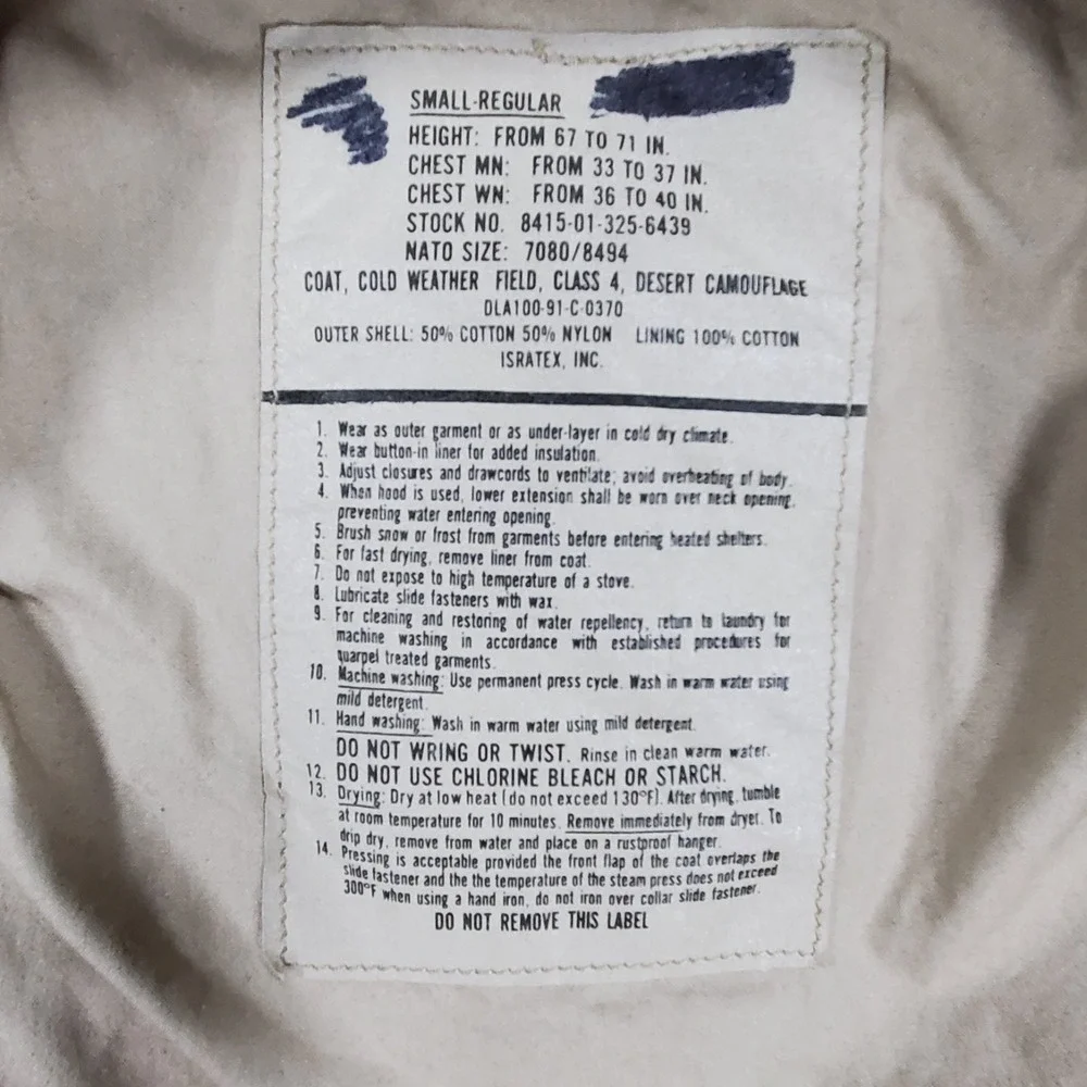 Jackets & Coats | Vintage Us Military Dcu 3 Color Desert Field Jacket ...